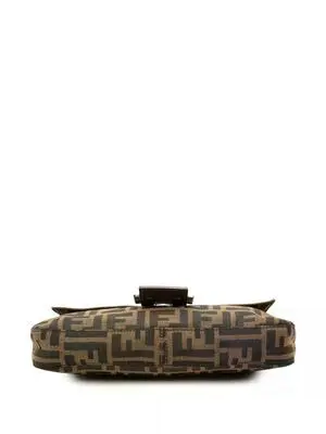 Fendi 2000-2010 Zucca Canvas Baguette Shoulder Bag