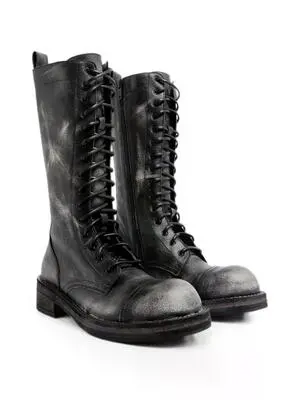 ANN DEMEULEMEESTER Brushed Leather Boots