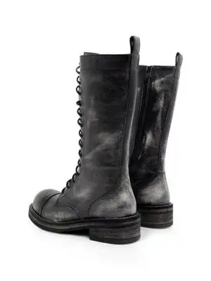 ANN DEMEULEMEESTER Brushed Leather Boots