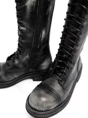ANN DEMEULEMEESTER Brushed Leather Boots