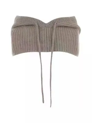 Arch4 Ribbed Cashmere Hood Neutrals