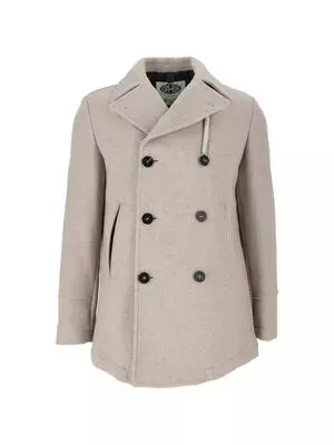 CAMPLIN Island Double-breasted Coat - Neutrals