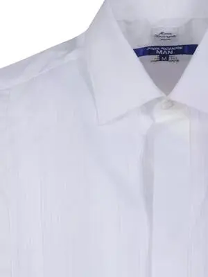 Junya Watanabe Bib-front Pleated Shirt - White