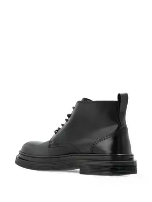 AMI Paris Lace-up Leather Combat Boots