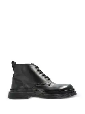 AMI Paris Lace-up Leather Combat Boots