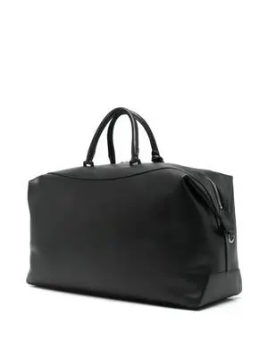 Paul Smith Logo-print Leather Holdall - Black