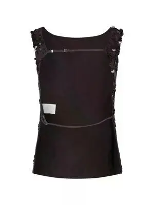 P.a.r.o.s.h Sequin-embellished Sleeveless Top