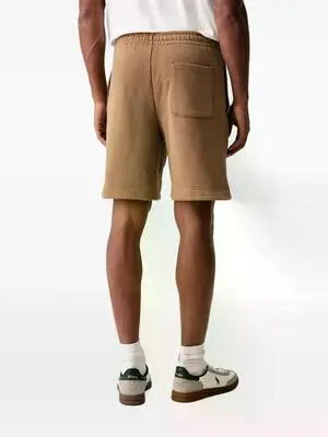 Lacoste Logo-patch Drawstring-waist Shorts - Neutrals