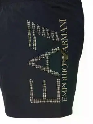 EA7 Logo-print Drawstring Swim Shorts