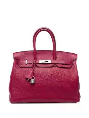 Hermès 2010 Clemence Birkin Retourne 35 Handbag - Pink