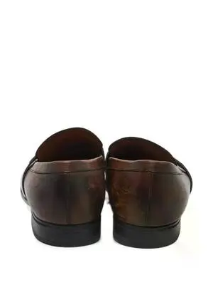 Gucci Gg-interlock Leather Loafers