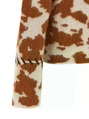 Guest In Residence Grizzly Cow-pattern Cashmere Jacket