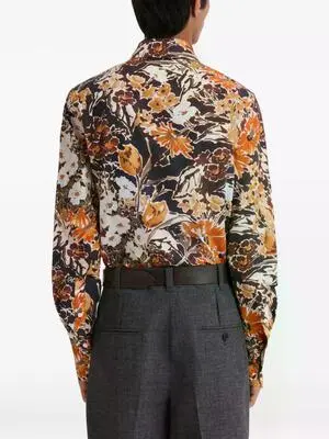 Marni Poplin Shirt With Extreme Bouquet Print