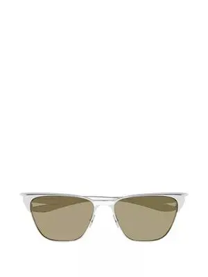Saint Laurent Sl 920 Geometric-frame Sunglasses - Silver