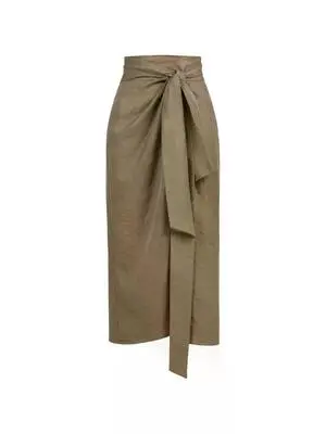 OTRO AMOR Tie-fastening Wrap Skirt
