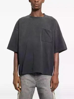 Kapital Chest-pocket Cotton T-shirt - Black