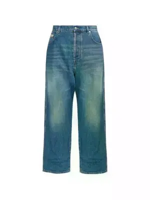 Moschino Faded Straight-leg Jeans - Blue