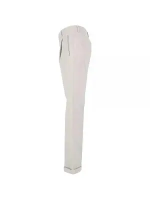 BERWICH Pleated Turn-up Straight-leg Trousers