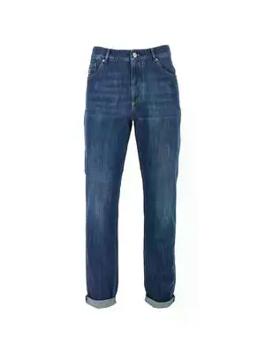 Brunello Cucinelli Faded-effect Jeans - Blue