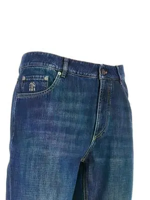 Brunello Cucinelli Faded-effect Jeans