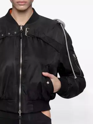 SRVC STUDIO Hood-detail Bomber Jacket