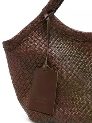 IBELIV Medium Pure Woven-leather Tote Bag