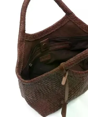 IBELIV Medium Pure Woven-leather Tote Bag