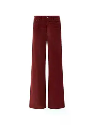 LOIS Corduroy Wide-leg Trousers - Red
