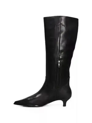 Ash Thore Pointed-toe Leather Knee-high Boots