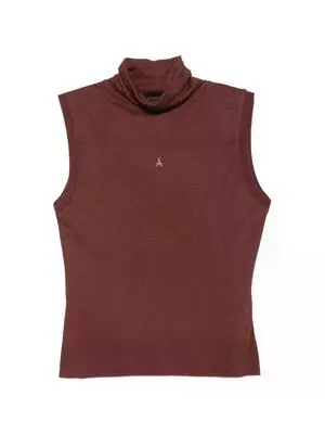 Patrizia Pepe Fly Logo Sleeveless Top