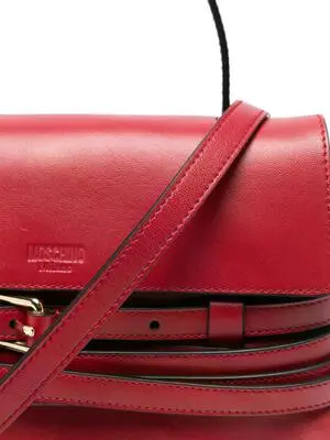 Moschino Belt-detail Leather Tote Bag