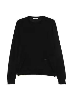 Fendi Logo-embroidered Sweater - Black