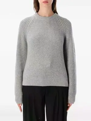 LISA YANG Miki Ribbed-knit Raglan-sleeve Sweater
