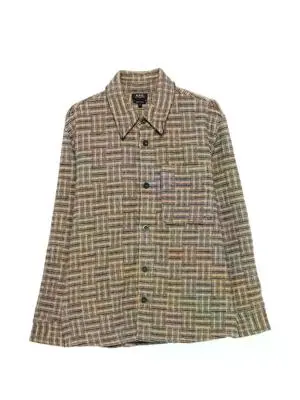 A.p.c. Check-pattern Button-down Shirt