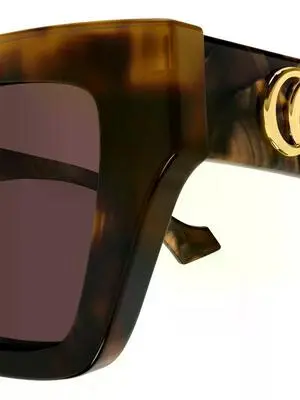 Gucci Double G Tortoise-shell Sunglasses