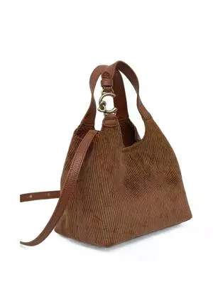 COCCINELLE Corduroy Leather Tote Bag