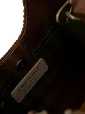 COCCINELLE Corduroy Leather Tote Bag
