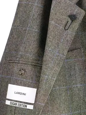 LARDINI Check-pattern Wool Blazer