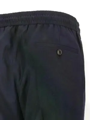 Paul Smith Drawcord-waist Turn-up Trousers - Blue