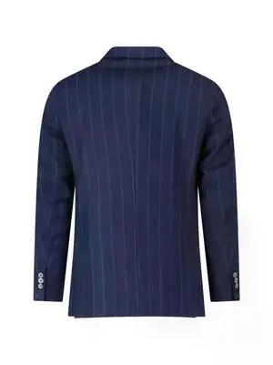 TOMBOLINI Pinstripe-pattern Double-breasted Suit