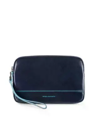 PIQUADRO Leather Wristlet Clutch Bag