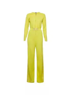 Elisabetta Franchi Rib-knit Logo-stripe Jumpsuit