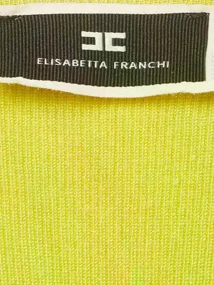 Elisabetta Franchi Rib-knit Logo-stripe Jumpsuit