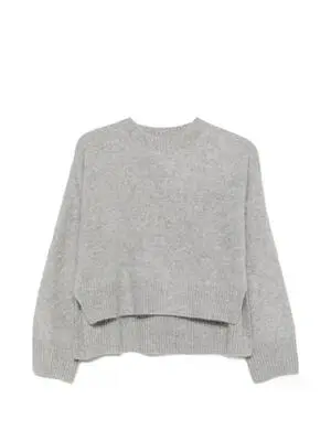 C.T.PLAGE Ribbed-knit Wool Sweater - Grey