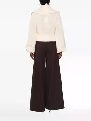 Zimmermann Ribbed-knit Zip-fastening Cardigan