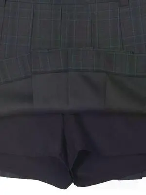 DUNST Pleated Checked Mini Skirt