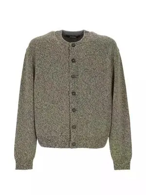 Jacquemus Logo-intarsia Button-up Cardigan - Green