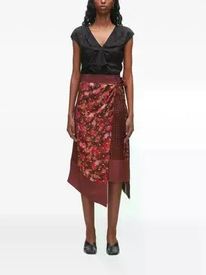 3.1 Phillip Lim Desert Floral Crystal-embellished Midi Skirt