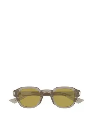 Saint Laurent Sl 946 Geometric-frame Sunglasses - Neutrals