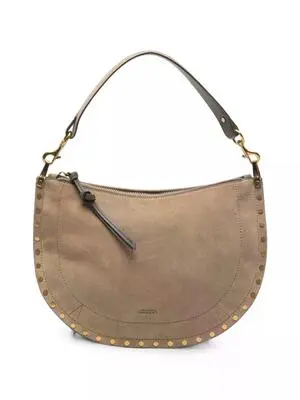 Isabel Marant Étoile Oskan Stud-embellished Suede Shoulder Bag